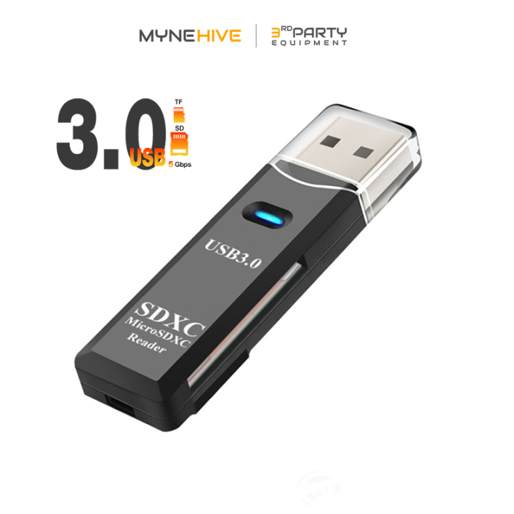 Portable USB 3.0 SD / TF Micro SD Card Reader for Computer Camera DSLR ...