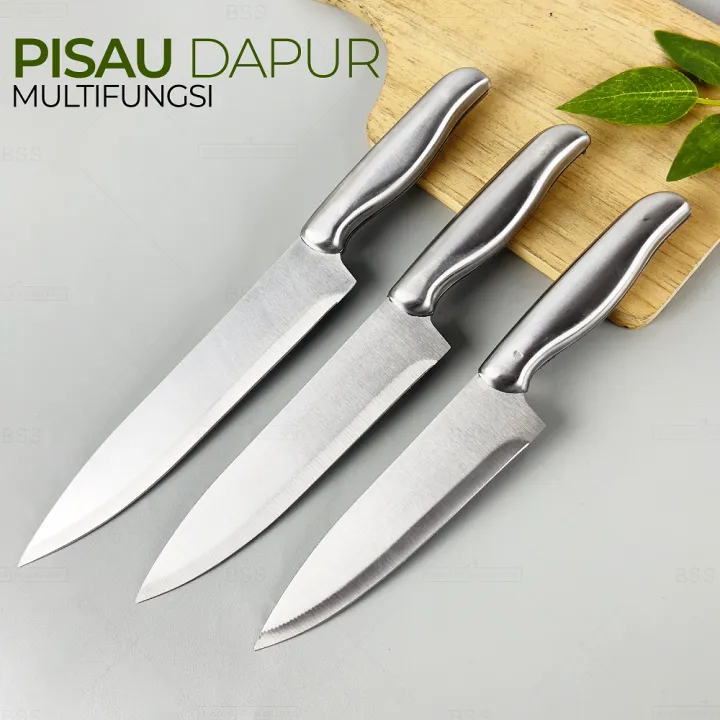 Pisau Dapur Tebal Stainless 28cm 30cm 32cm Tajam Kitchen Chef Knife ...