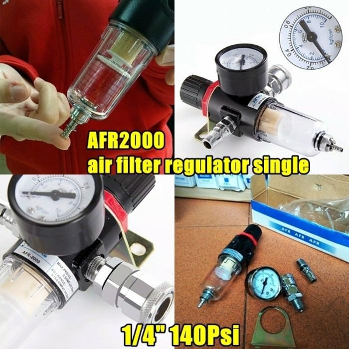 Jual AFR 2000 SET LENGKAP coupler filter single regulator kompresor 1/4 ...