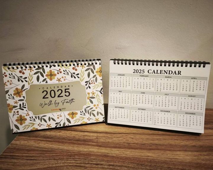 Christian Desk Calendar, Table Calendar 2025, With Inspiration God's ...
