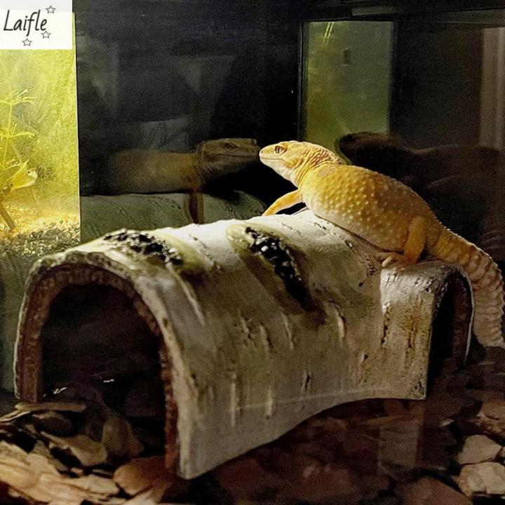 LAIFLE Resin Hollow Creative for Reptiles Amphibians Lifelike Lizard ...
