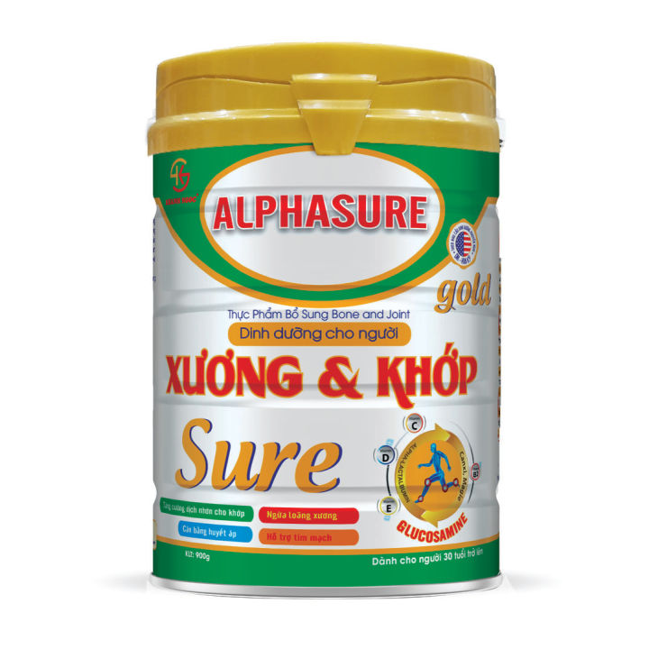 ALPHA SURE XƯƠNG KHỚP SURE GOLD LON 900G | Lazada.vn
