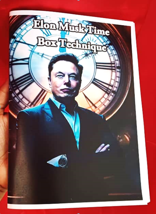 BOOK (Elon musk time box technique TEMPLETE ) | Lazada