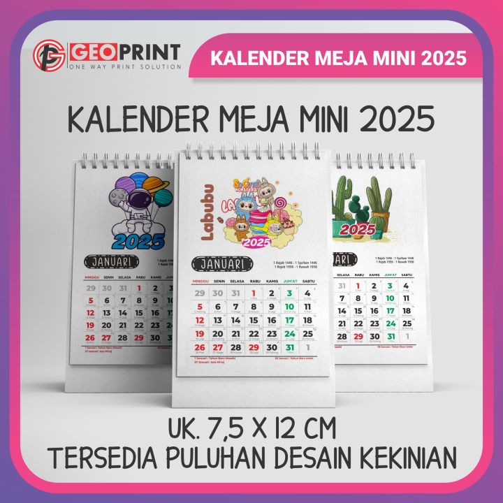 KALENDER MEJA MINI AESTHETIC LABUBU UKURAN 7,5 x 12 cm | Lazada Indonesia