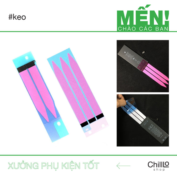 Miếng keo dán pin iphone/ seal dán pin iphone/ siu dán pin iphone ...
