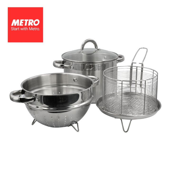 Metro Cookwares Primera Multi Function Cooker Stainless Steel Induction ...