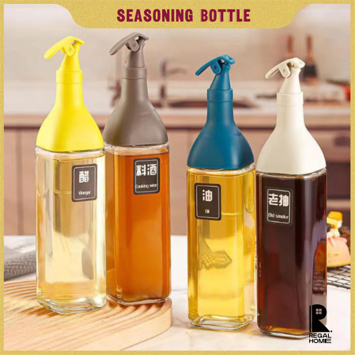 Nordic Glass Bottle Oil Condiments Bottle Kitchen Seasoning Bottle ...