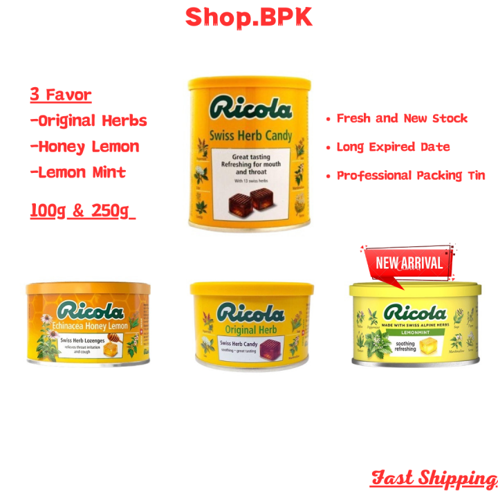 Ricola Swiss Herb Candy 100g 250g original favour（fresh & New stock） | Lazada