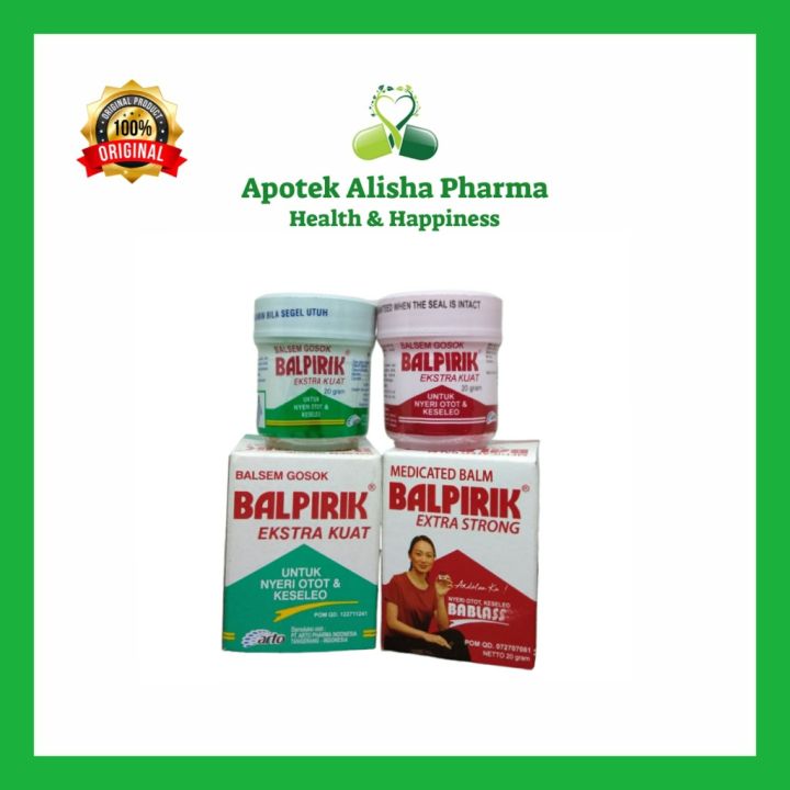 Balsem Gosok Balpirik Ekstra Kuat 20gr - Medicated Balm Extra Strong ...