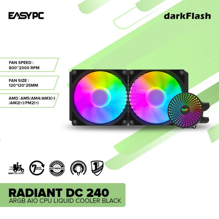 COD EasyPC | DarkFlash Radiant DC 240 Black White High strength pipes ...