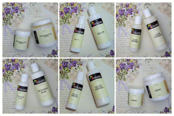 Decoupage Glue, varnish, gesso, paste | Lazada