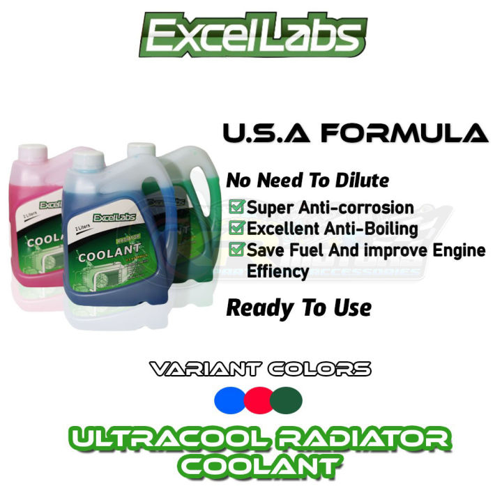 Ultra Cool Radiator Coolant for Motorcycle / Scooters 2L (Ready to Use ...