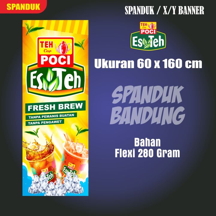 spanduk es poci / banner es teh poci / SPANDUK VIRAL ES TEH POCI/ CETAK ...