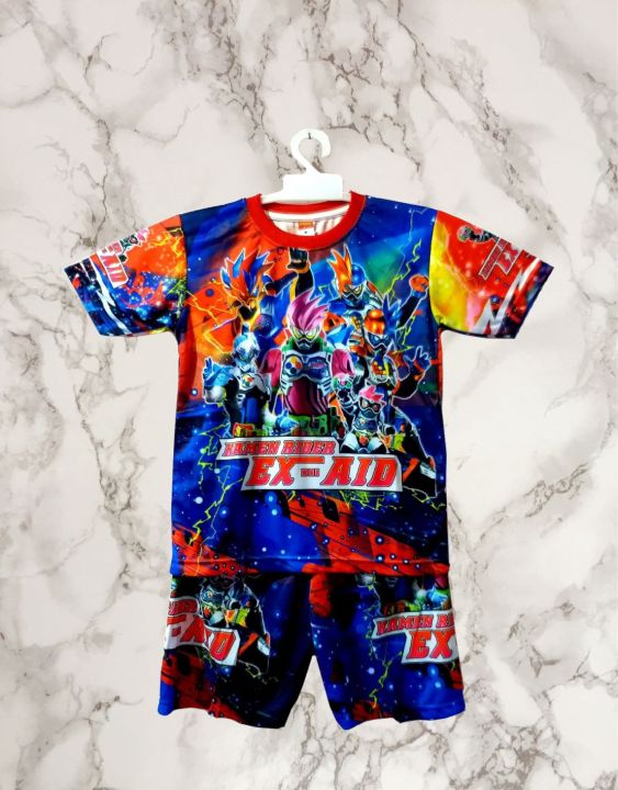 H BAROQAH | SETELAN ANAK KAMEN RIDER | BAJU KAMEN RIDER EX AID | BAJU ...