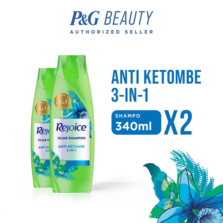 Rejoice Sampo Anti Ketombe 3-1 Perawatan Rambut 340ml x2 / Rejoice Shampoo | Lazada Indonesia