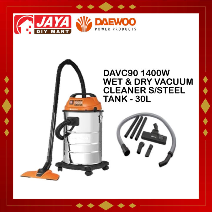 Daewoo Davc90 Wet And Dry Vacuum Cleaner With Blower Dust 1400w 30l
