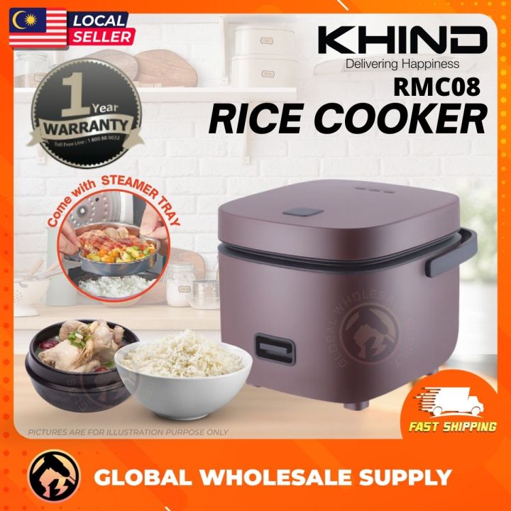 KHIND RMC08 Multifunction Mini Rice Cooker Nasi Periuk (1 Year Warranty ...