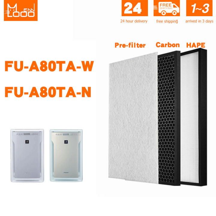 Mennlooo Replacement Sharp FUA80EW FZ-A80SFE Air Purifier HEPA ...