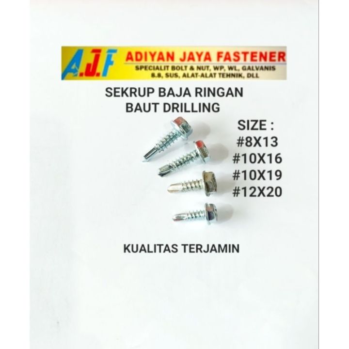 BAUT ROOFING / BAUT BAJA RINGAN / BAUT DRILLING #10x16 ( 500pcs ...