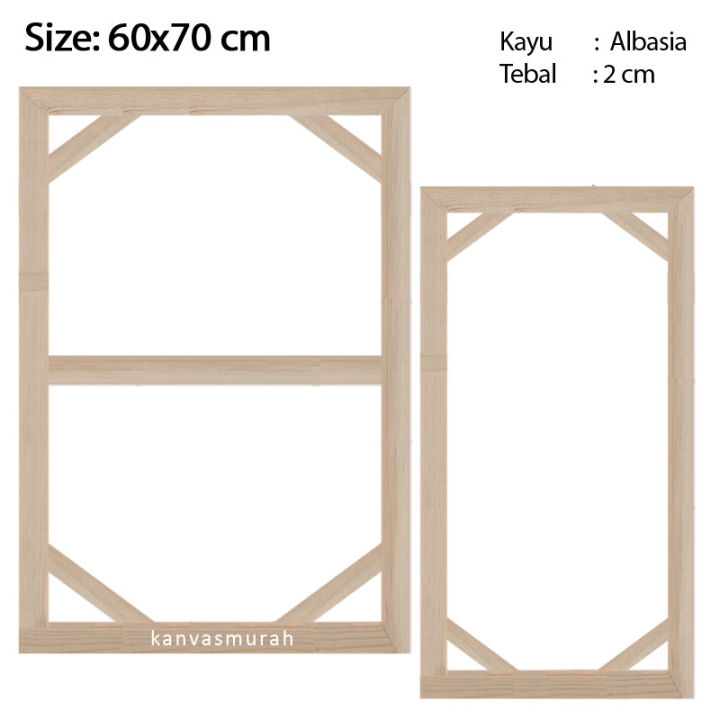 Spanram 60x70 cm Span Ram Kayu Frame Ukuran 60x70 cm | Lazada Indonesia