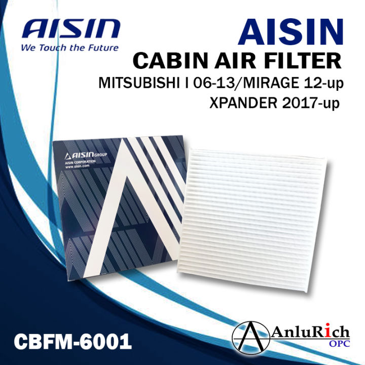 AISIN CABIN AIR FILTER for MITSUBISHI I 06-13/MIRAGE 12-up/XPANDER 2017-up (CBFM-6001) | Lazada PH