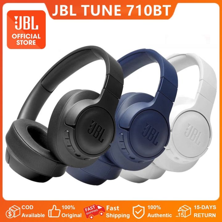 JBL Tune 710BT Wireless Earphones Noise Reduction Bluetooth Headphones ...