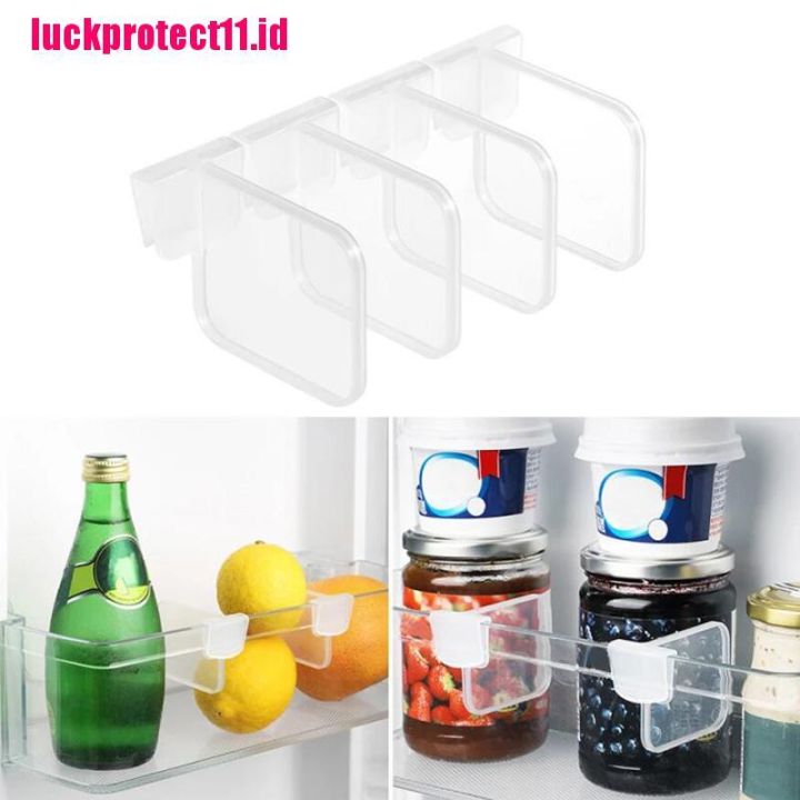 【LUCK11】4Pcs Refrigerator Storage Partition Board Shelf Divider Sorting ...