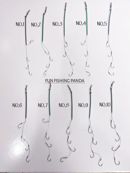 Rangkai kail pancing lumut ikan Nila rangkaian kail lumut cabang 4 mata ...