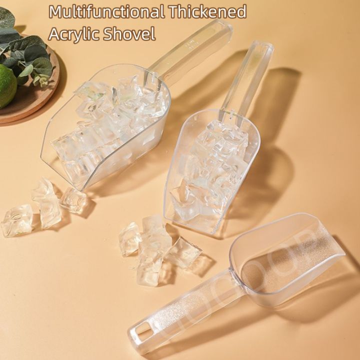 Acrylic Scooper PC Plastic Ice Scooper Mini Ice Shovel Measuring Scoop ...