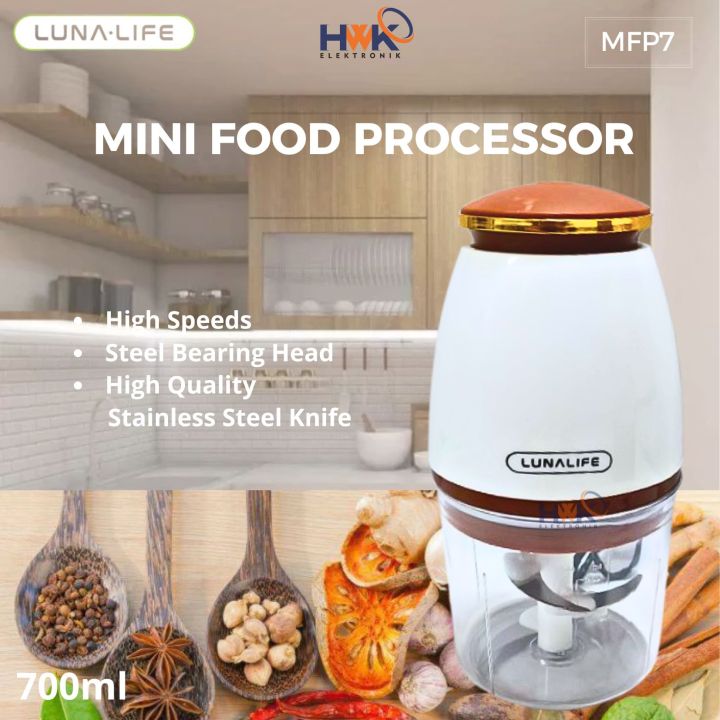 Food Processor Chopper Multifungsi 700ml Penghalus Daging dan Bumbu ...