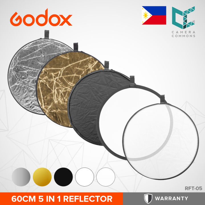 Godox RT-05 60cm 5-in-1 Collapsible Reflector Round Disc 24 inches ...
