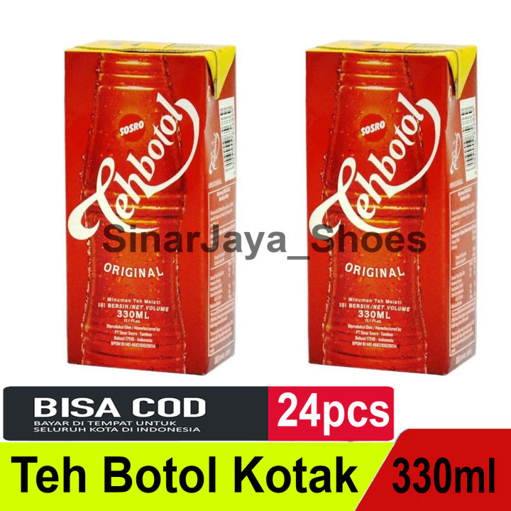 Teh botol Sosro kotak 330 ml isi 24 Pcs/bisa cod | Lazada Indonesia
