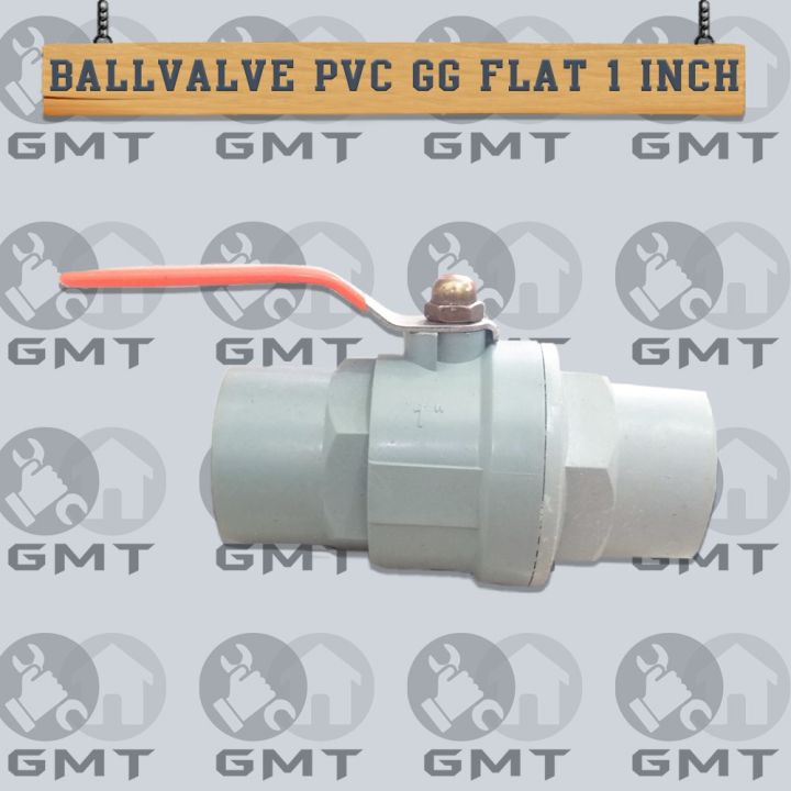 Stop Kran / Ball Valve PVC Gagang Plat Flat Besi 1" | Lazada Indonesia