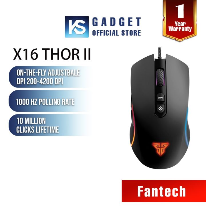 FANTECH X16 THOR ll MACRO RGB GAMING MOUSE | Lazada