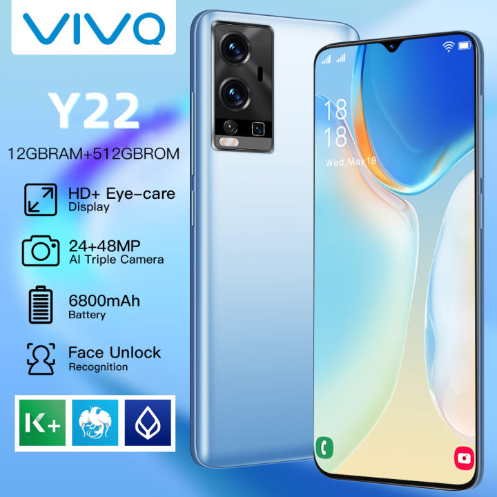 VIvQ V22 โทรศัพท์มือถือมูลค่าต่ำกว่า 1 ล้าน 16+512GB ราคาถูก หน้าจอขนาด ...