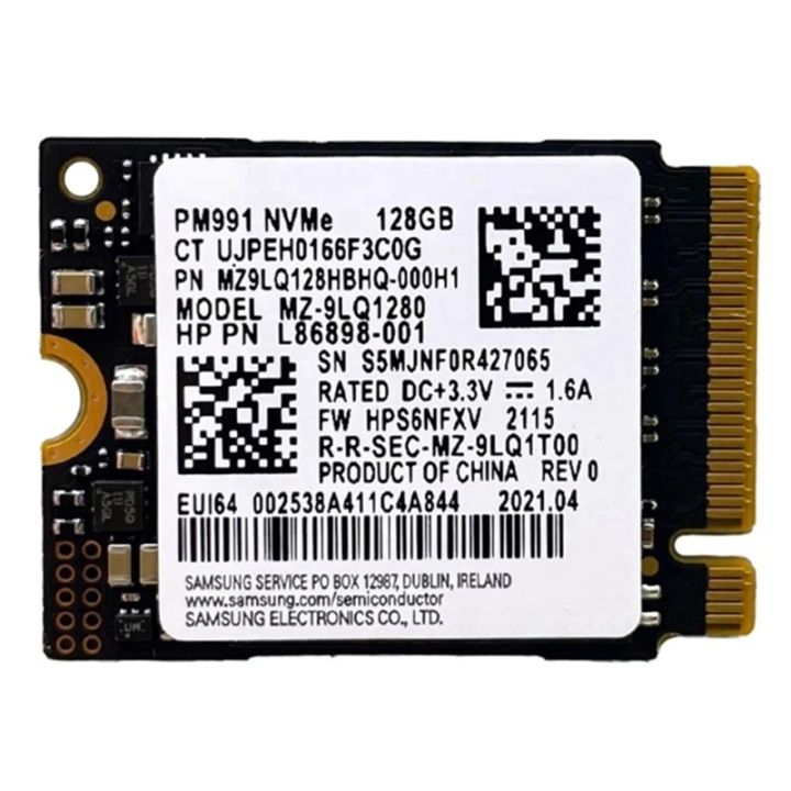 PM991 128G 2230 PCIE3.0 NVME SSD High Speed Data Transfer for Laptop ...