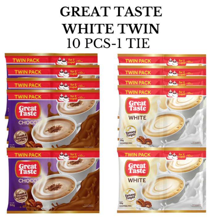 GREATE TASTE WHITE 3 IN 1 MIX CREAMY COFFEE CREAMY AND CHOCO FLAVOUR ...