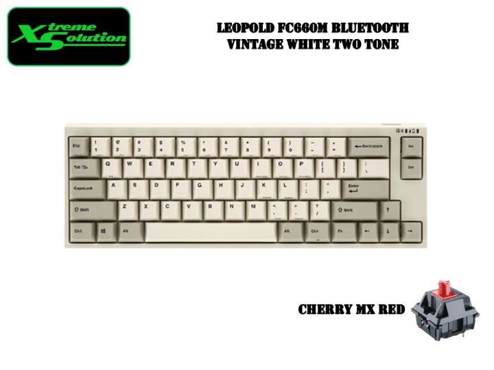 Leopold FC660M BT Vintage White Two-Tone Bluetooth Compact Mechanical ...