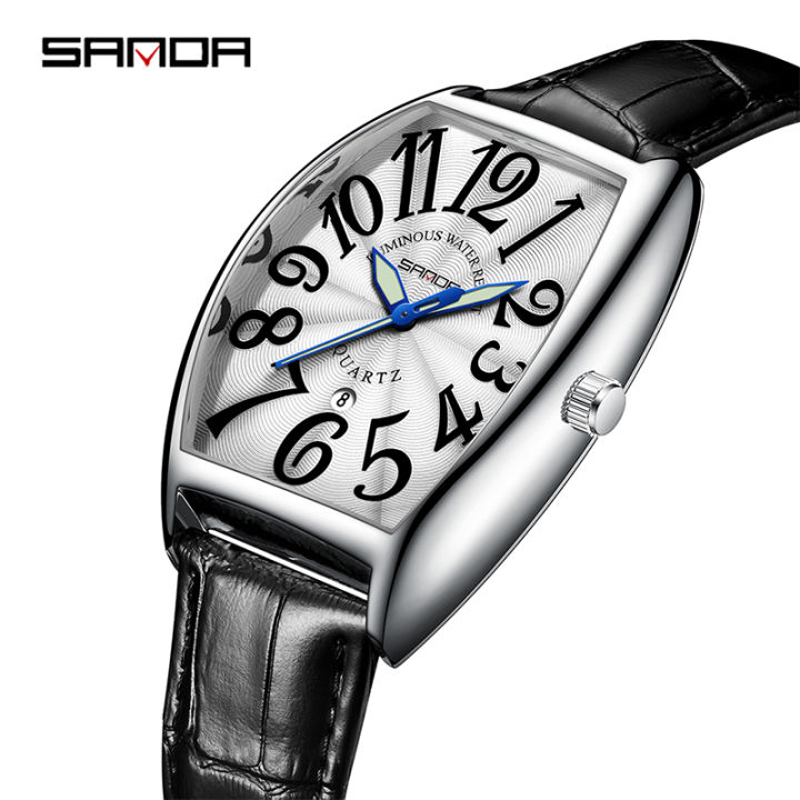 SANDA Luxury Creative Dial Large Character Waterproof Sports Men's ...
