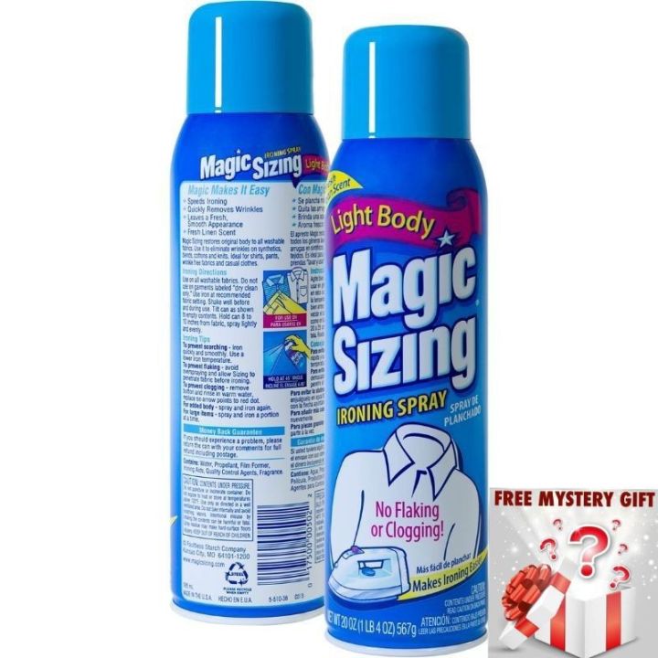 Faultless Magic Sizing Ironing Starch Spray Light Body Fast And Easy On ...