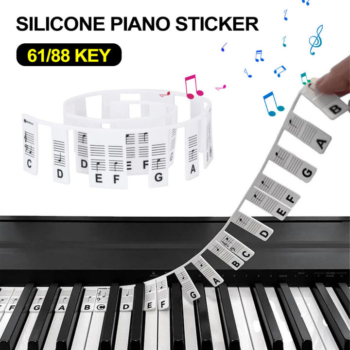 INNOQ Piano Keyboard Note Labels for 88/61 Key Removable Piano Keyboard ...