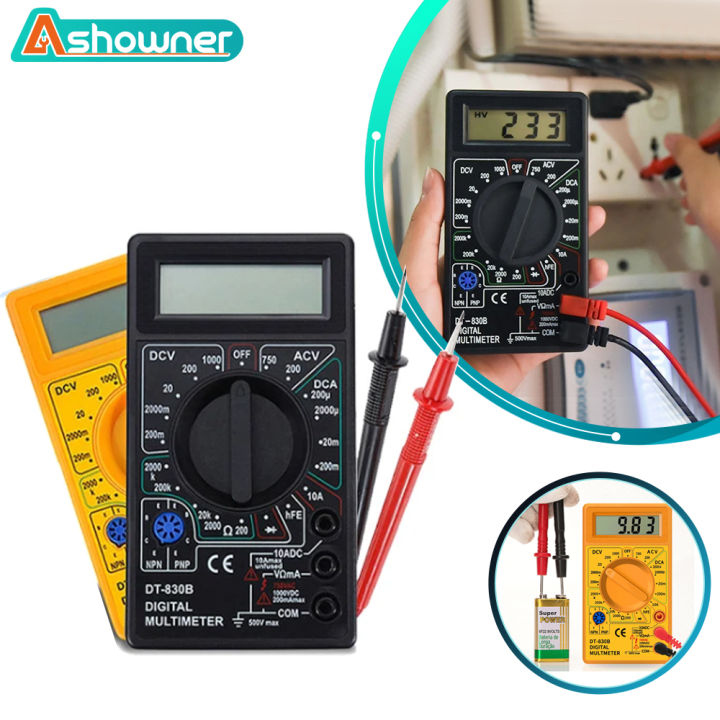 DT830B Multimeter Tester Handheld Multimetre Digital Multimeters ...