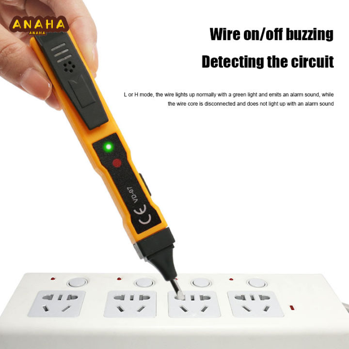 AN Pena Uji Listrik Induksi Non-kontak Pena Uji Pengenalan Kabel Nol ...