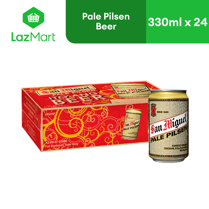 San Miguel Pale Pilsen Beer 330 mL Can - x24 Box | Lazada PH
