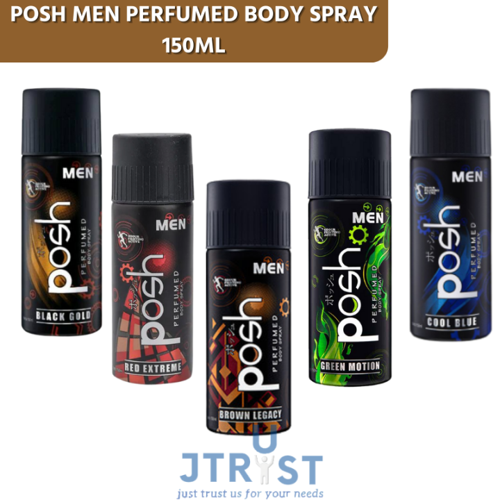Posh Men Perumed Body Spray Kemasan Botol Spray 135ml | Lazada Indonesia