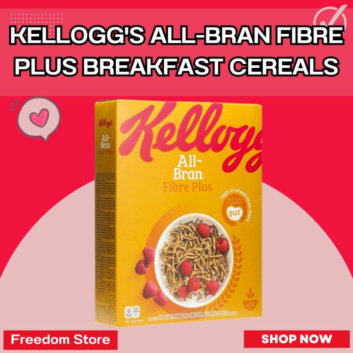 Best Seller Kellogg's All-Bran Fibre Plus Breakfast Cereals 500g แคล ...