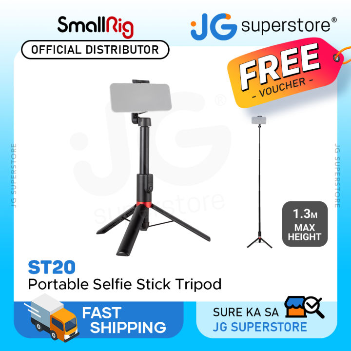 SmallRig simmor ST20 Portable Selfie Stick Tripod with 1.3m Stretch ...