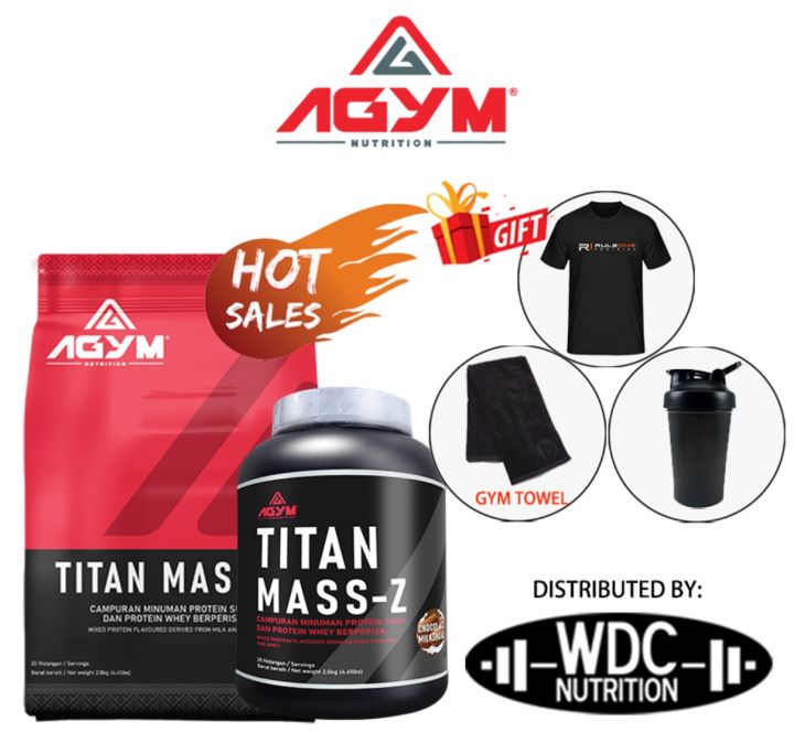 AGYM Nutrition-TITAN MASS ( 2KG ) Weight & Mass Gain, Muscle Building ...