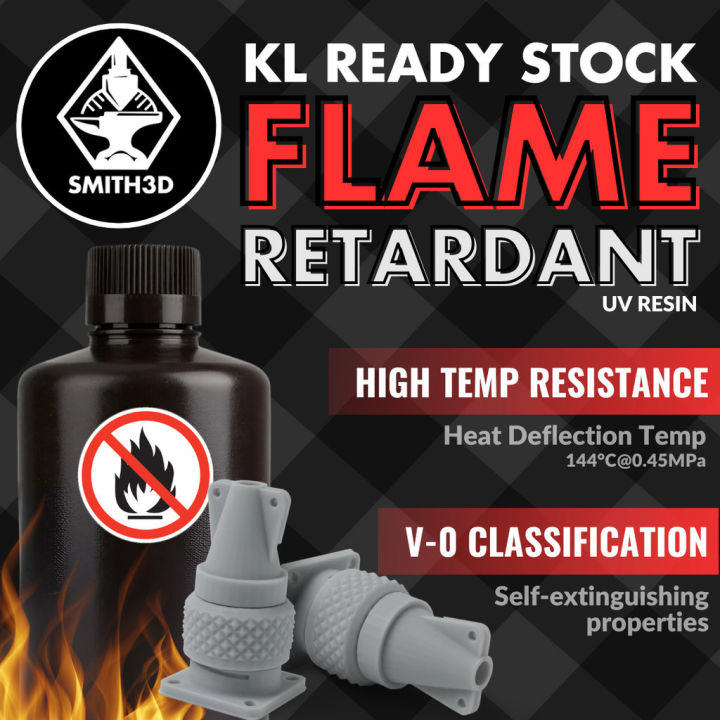 Smith3D Flame Retardant Resin 1kg 3D Printer Resin, Fire Resistance ...