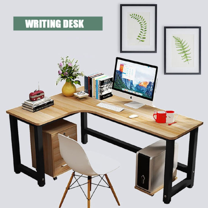 [udongben]Computer table L-shaped desk space saving corner table solid ...